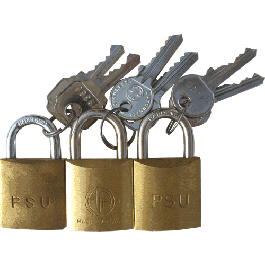 Italian Military Brass Locks, Pack of 3 - Coleman's Military Surplus
