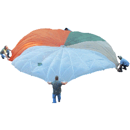 U.S. G.I. C9 Parachute, 28â€™ Multi-Color - Coleman's Military Surplus