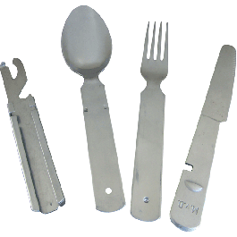 German Military 4 Piece Utensil & Can Opener Set, 2 pack - Coleman's ...