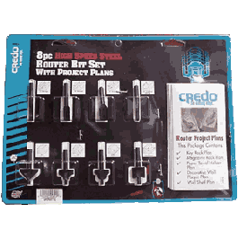 Credo 8 pc. Router Bit Set - Coleman's Military Surplus